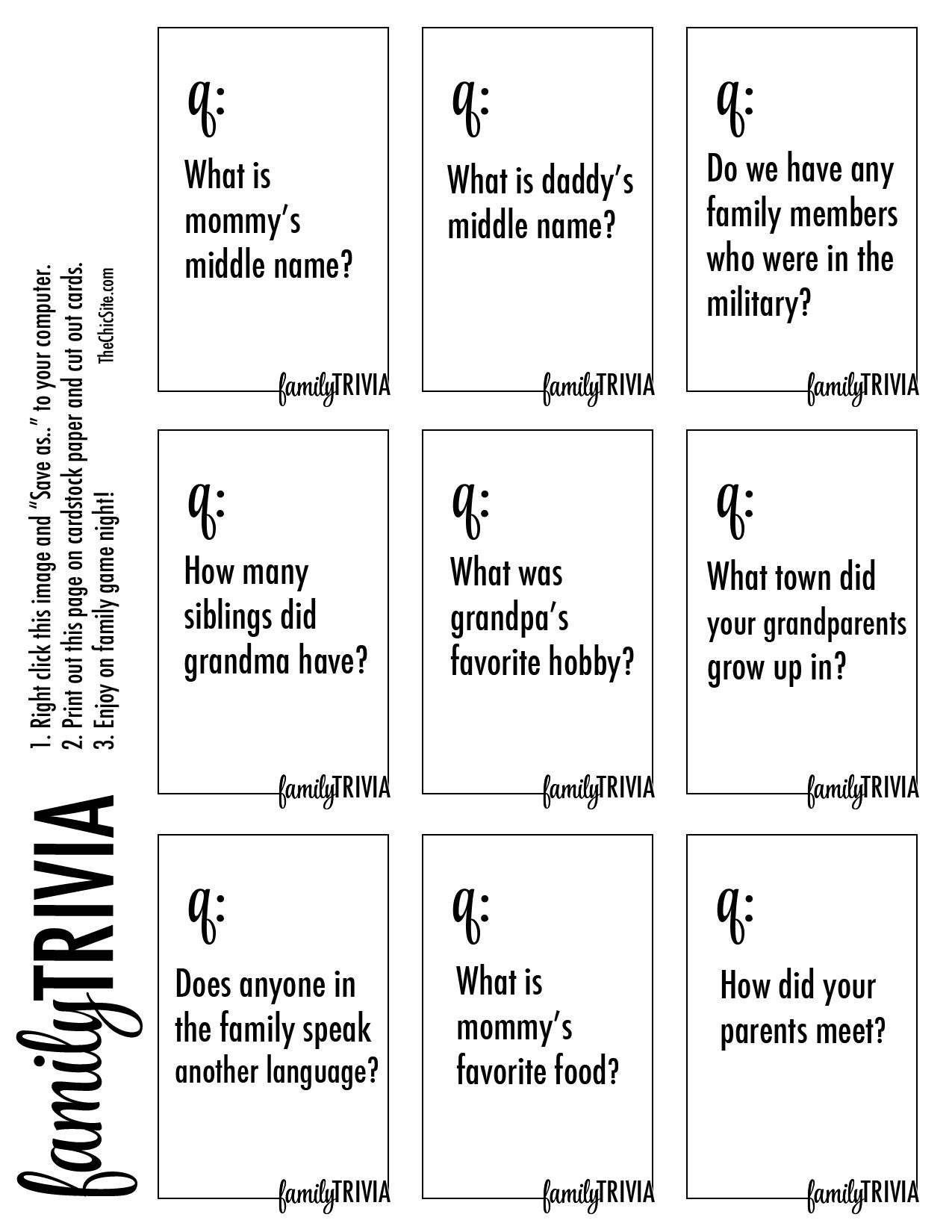 Trivial Pursuit Questions Printable Free Printable Questions And Answers Trivial Pursuit Questions Printable Free Printable Questions And Answers